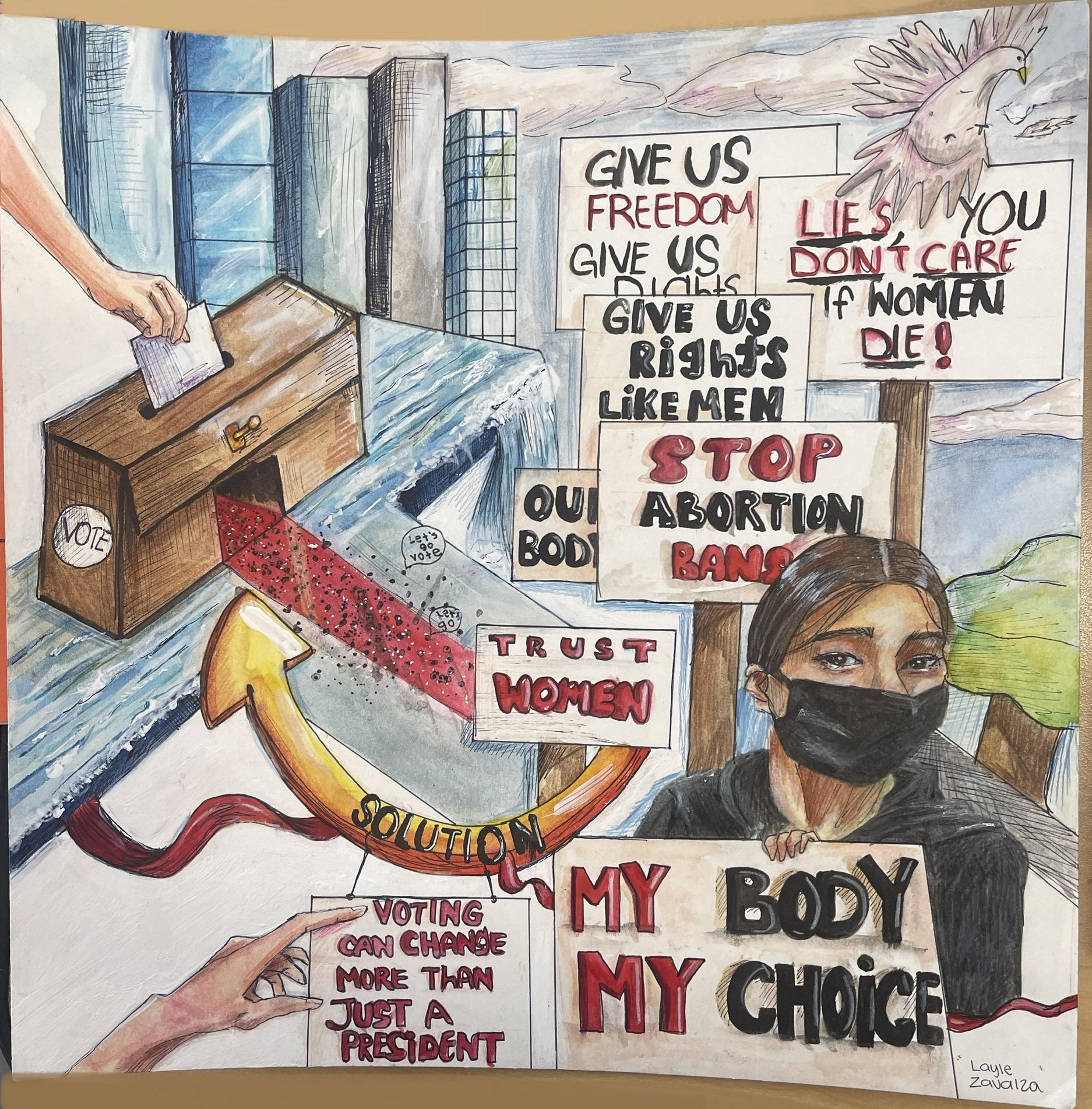 "My Vote My Voice " Art Contest for HS Students - Winners entries!! | MyLO